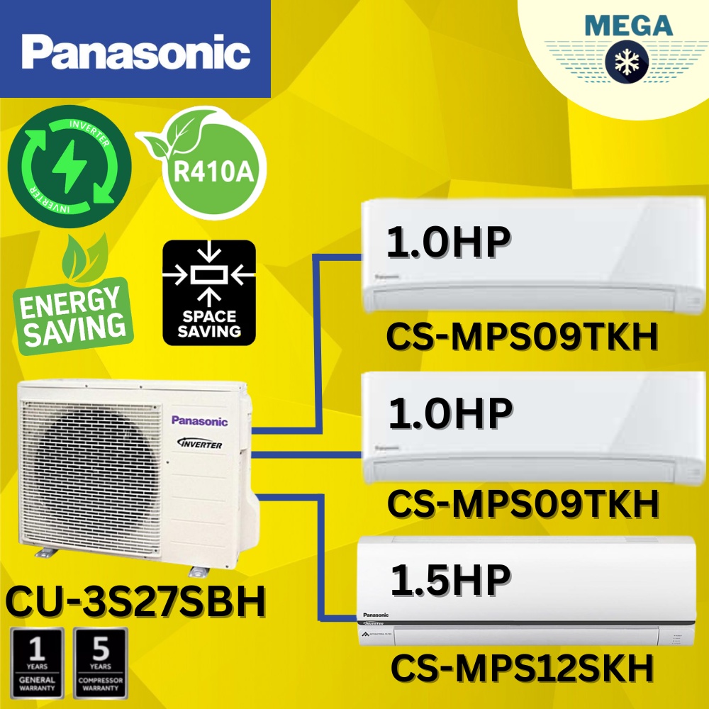PANASONIC MULTI-SPLIT AIR COND R410a INVERTER [ OUTDOOR 3.0HP ...