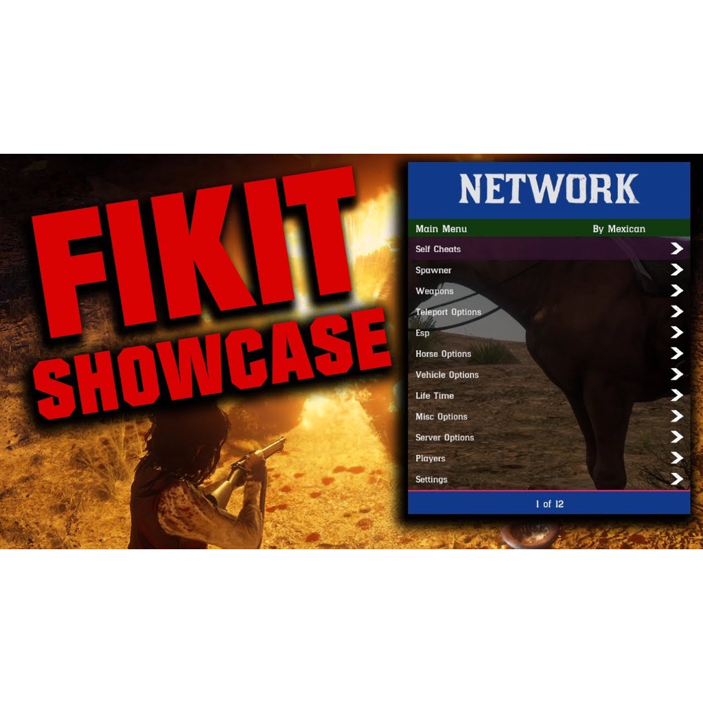 RDR Online Mod Menu | Fikit Mod Menu | Undetected | RDR2 | Red Dead ...