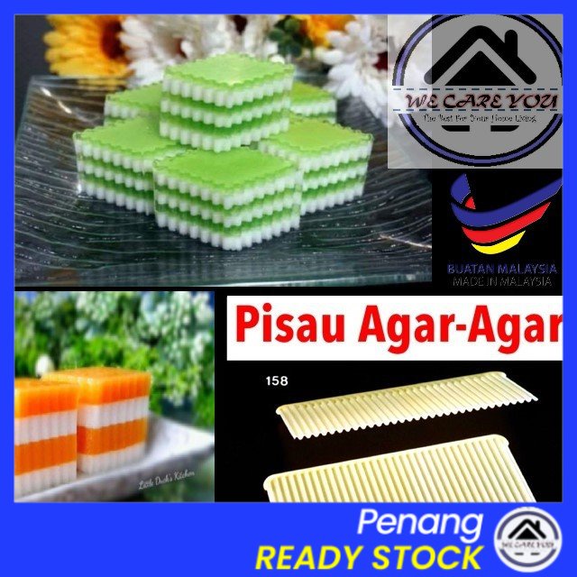 Wecareyou20 Jelly Cutter Pisau Agar Agar Pemotong Kek Lapis Pemotong ...