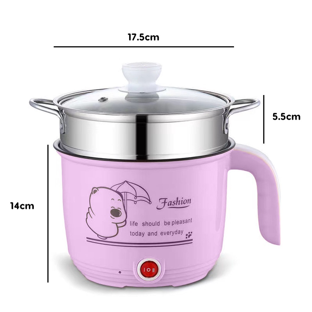 🔥VIRAL🔥 1.8L Non Stick Cooker Mini Portable Mini Rice Cooker Periuk ...