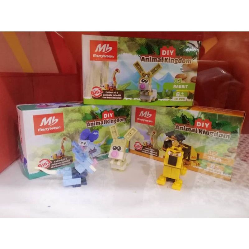 Marrybrown DIY Animal Kingdom Toy Puzzle (Each Design) | Shopee Malaysia