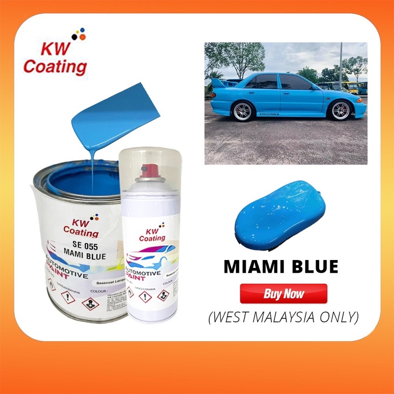 KW 2k Paint Se055 Mami Blue Kereta Se055 Mami Blue Cat Kereta 2k Cat 2k ...