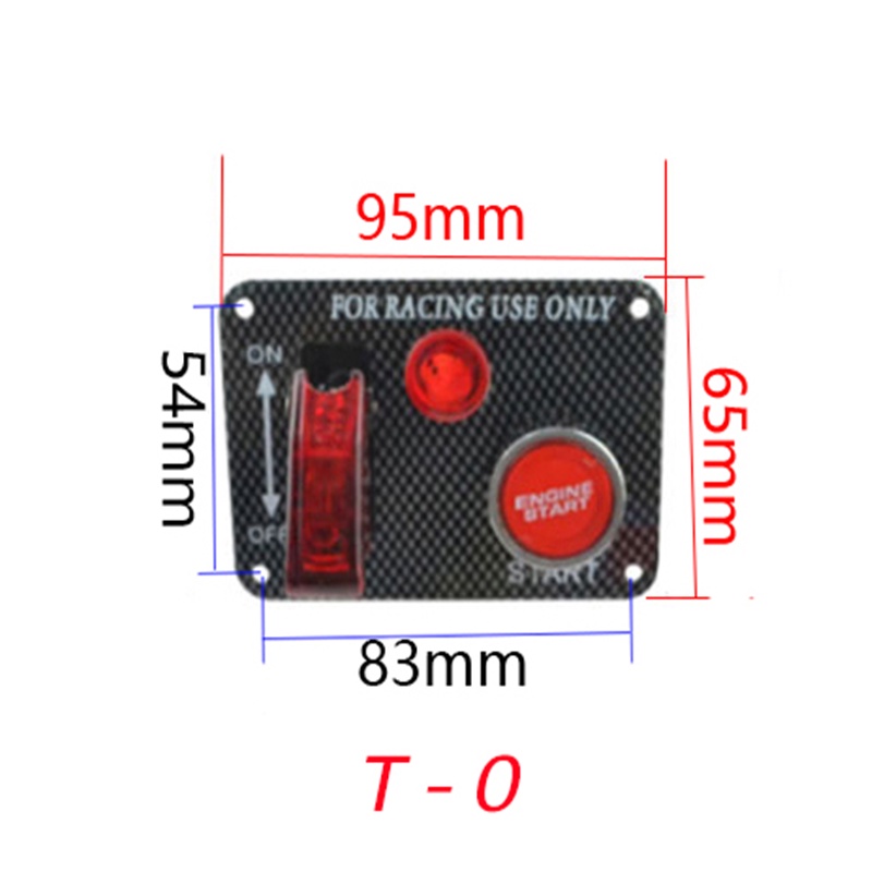 12V LED Ignition Switch Panel for Racing Car Engine Start Push Button ...