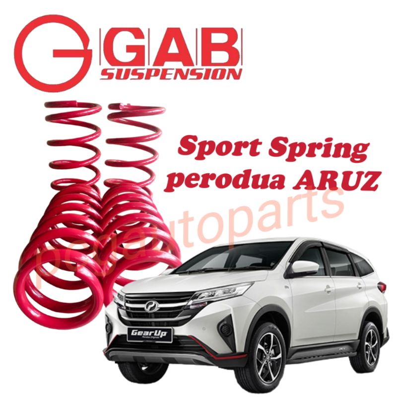 original GAB Sport Spring perodua Myvi, Alza, Viva,Bezza, Axia,Kelisa, Kenari, Kancil, Aruz ...