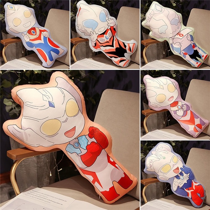Children's Birthday Gift Pillow Bed Plush Play Ultraman Anime Hug Cute ...