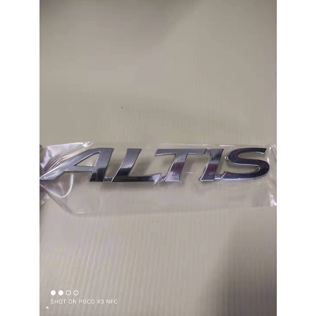 TOYOTA ALTIS 2008 2013 Chrome Gold Black Carbon All Colour Emblems Logo ...
