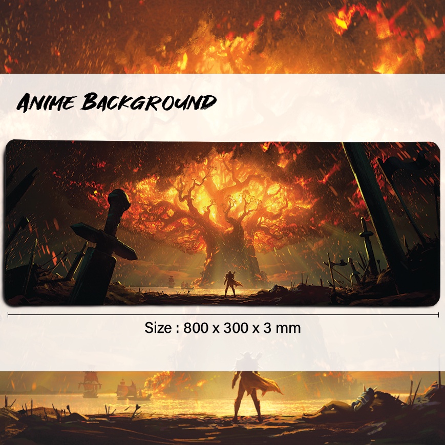 Desk Monxter Anime Background 002 Deskmat 800x300x3mm | Shopee Malaysia