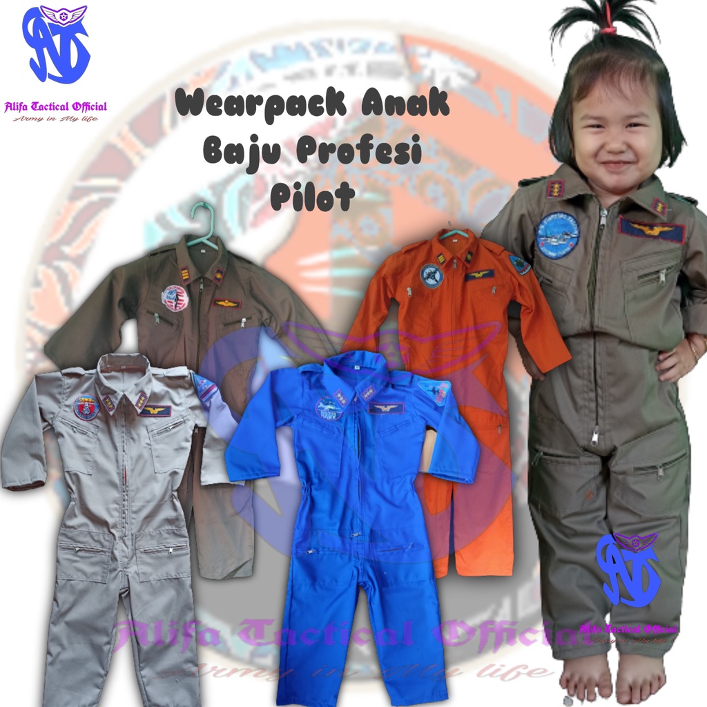 Children's Werpak Various Colors Carnival Children's Pilot Professional ...