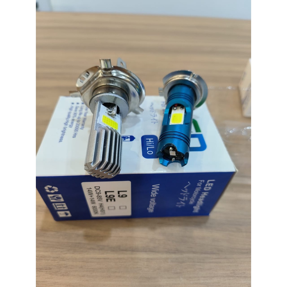 Led Motorcycle Headlight Head Lamp Buld Led H7 H4 Lampu Led 14w 12w ...