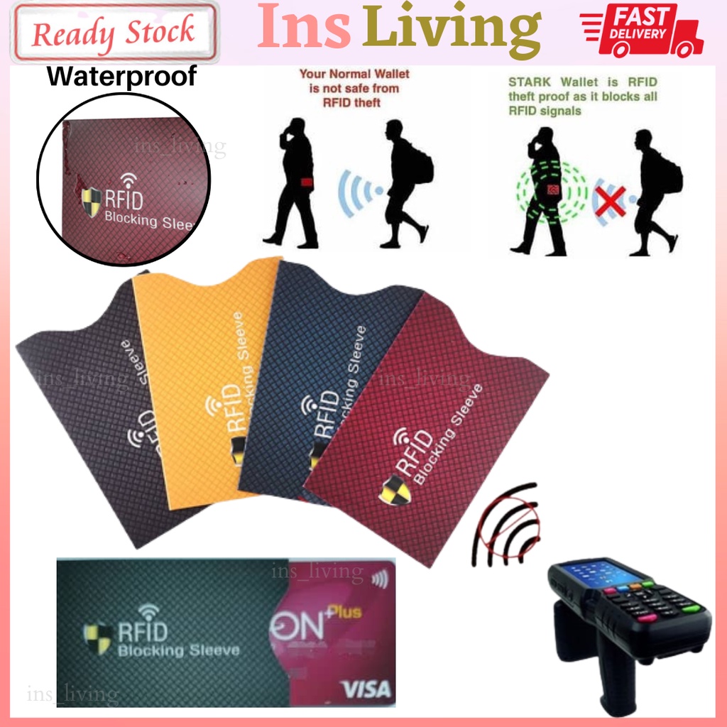 Waterproof RFID Blocking Sleeve For Credit Card NFC ATM Bank Card ...