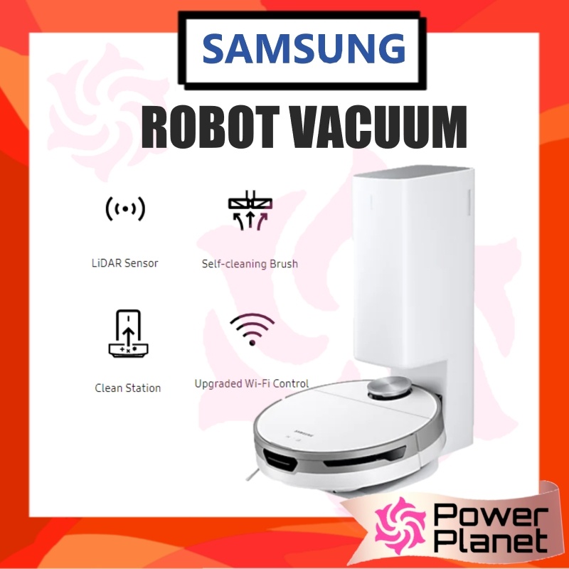 Samsung Robotic Vacuum Cleaner VR30T85513W/ME Jet Bot+ with LiDAR ...