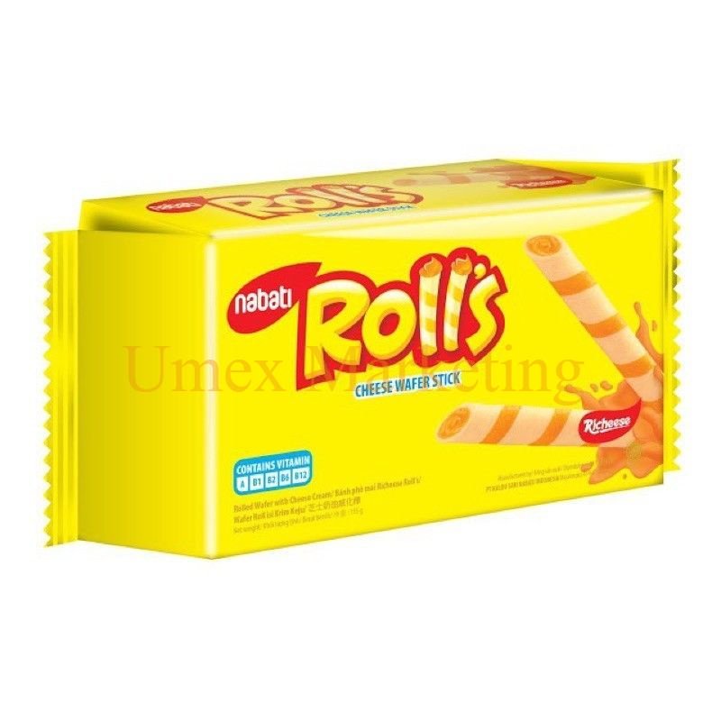 Nabati Richeese Roll's Cheese Wafer Stick 115gm | Shopee Malaysia