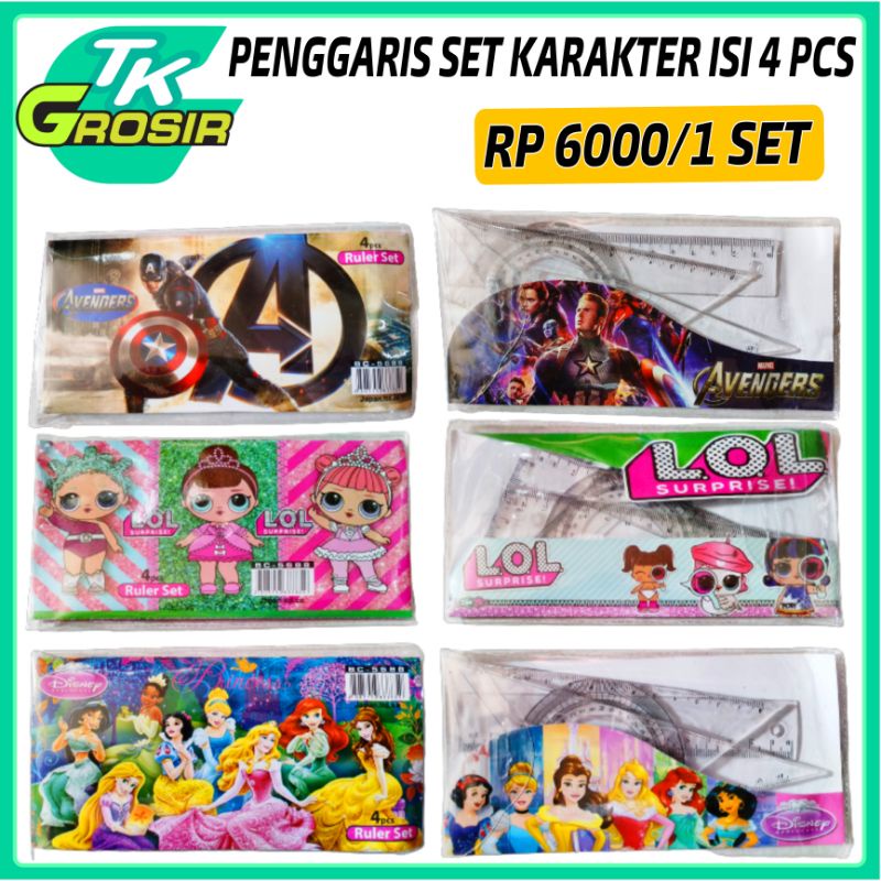 1 set of 4 pcs rulers/4 in 1 ruler/triangle ruler ruler | Shopee Malaysia