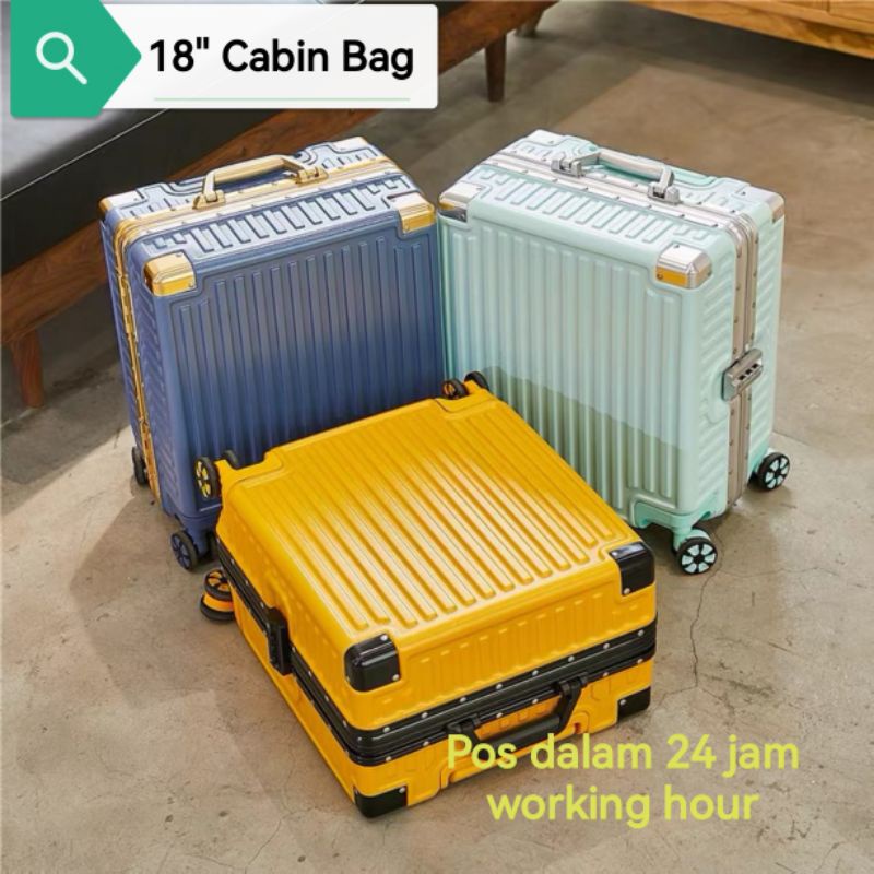 PA 🧳Instagram🧳Luggage bag travel Bagasi beg travel 18" Cabin Bag ABS ...