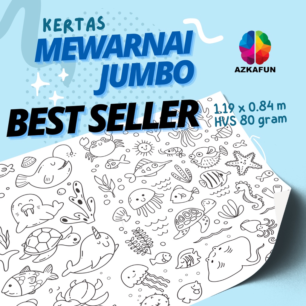 Jumbo Coloring Paper - large Coloring - Giant Coloring Page | Shopee ...