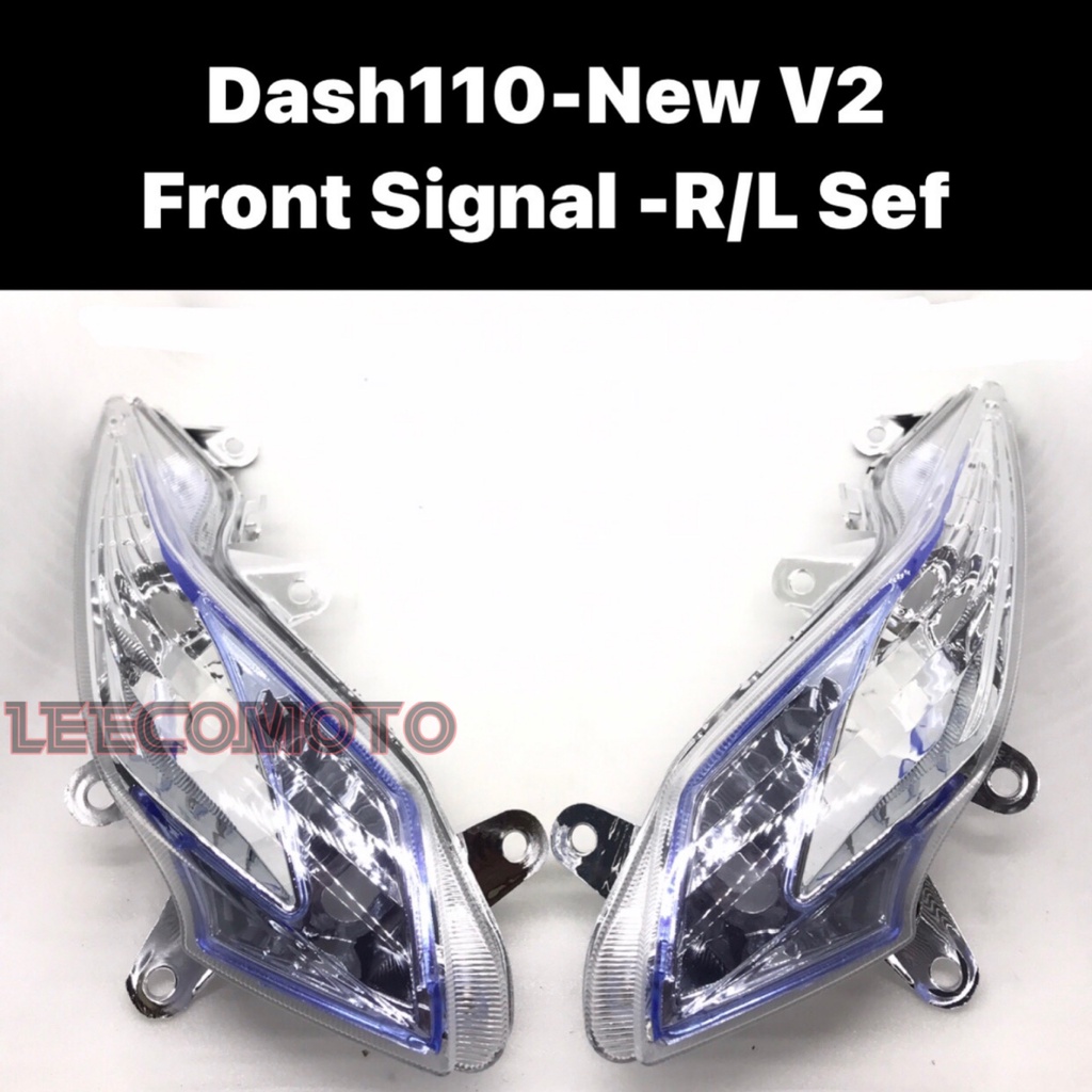 HONDA DASH110 V2 FRONT SIGNAL ASSY (SET) WAVE DASH NEW DASH2 DASH 2 NEW ...