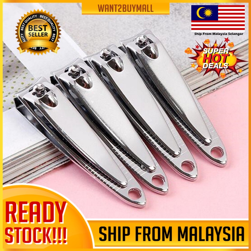 🇲🇾 5.3cm Small Stainless Steel Cut Nail Clipper Penyepit Kuku Pemotong ...