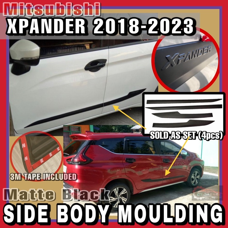 Mitsubishi XPANDER 2018-2023 Side Body Moulding (matte black) | Shopee ...