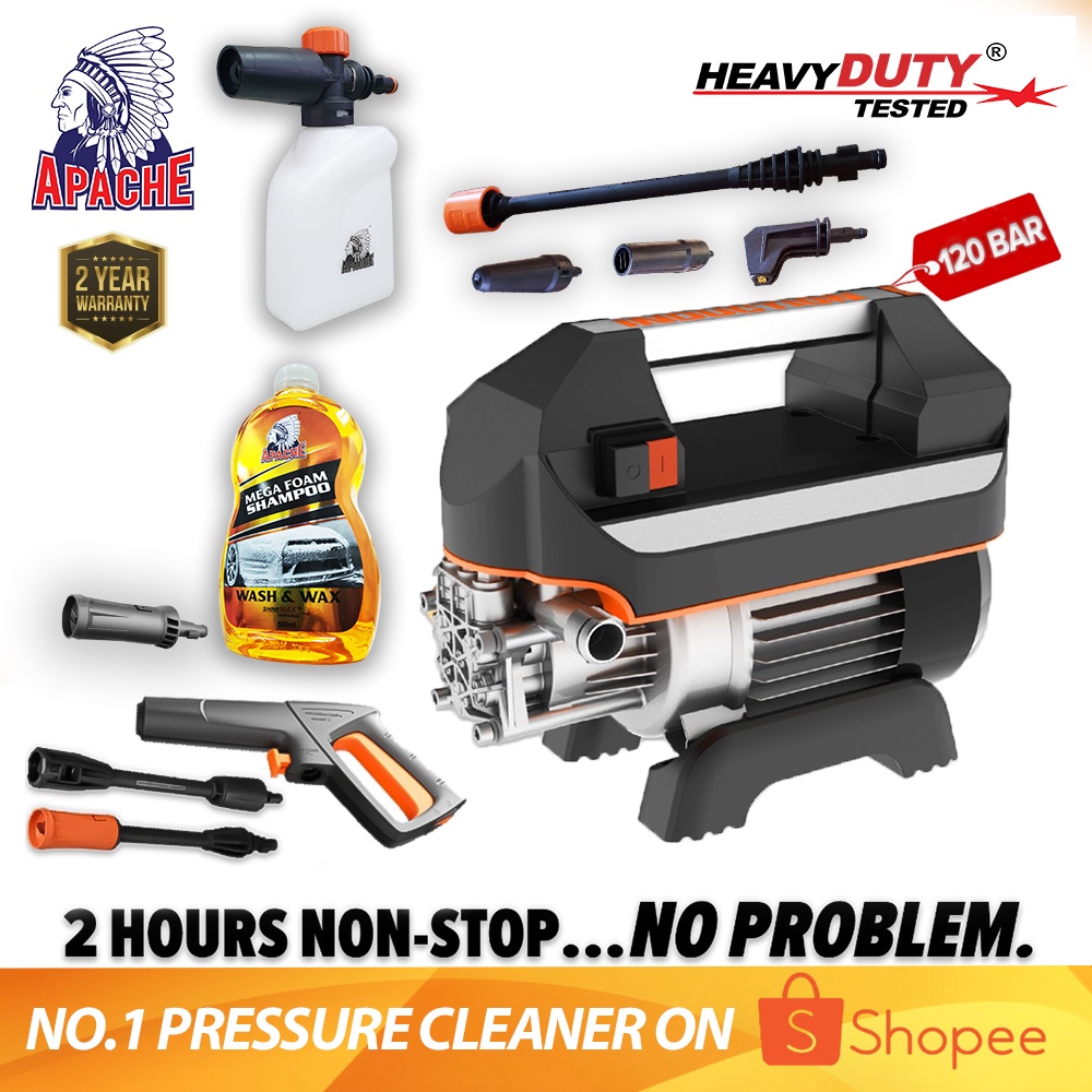 APACHE TurboSpray HI4412 120 Bar High Pressure Cleaner | Brushless ...