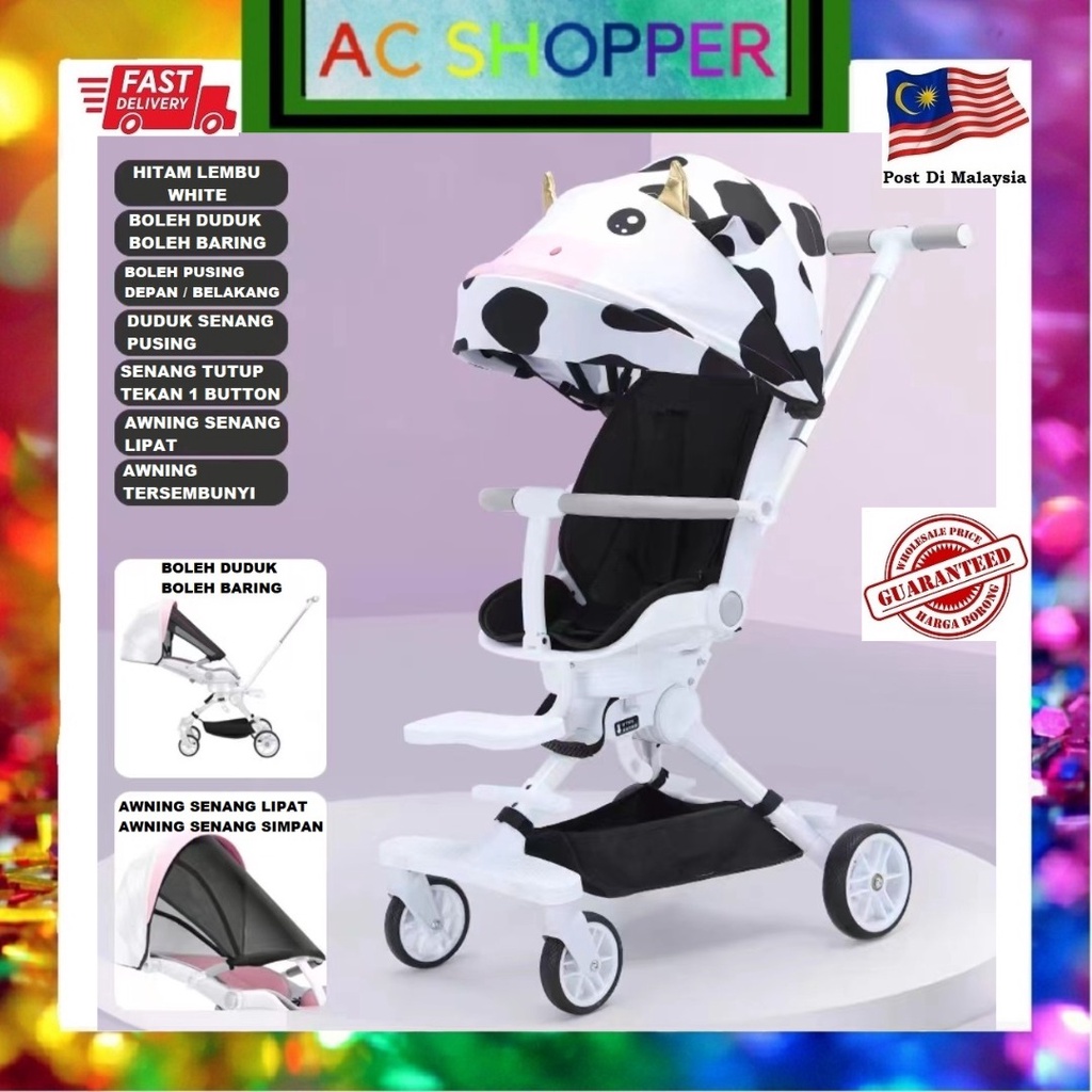 NEW X9 Kids Magic Stroller 360 Rotation 2 Way Seat Cushion Extra Large ...