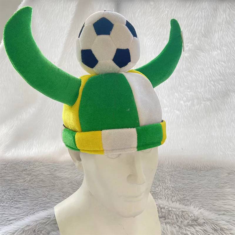 Hot Carnival World Cup Football Cap Refueling Prop Bull Head Festival ...