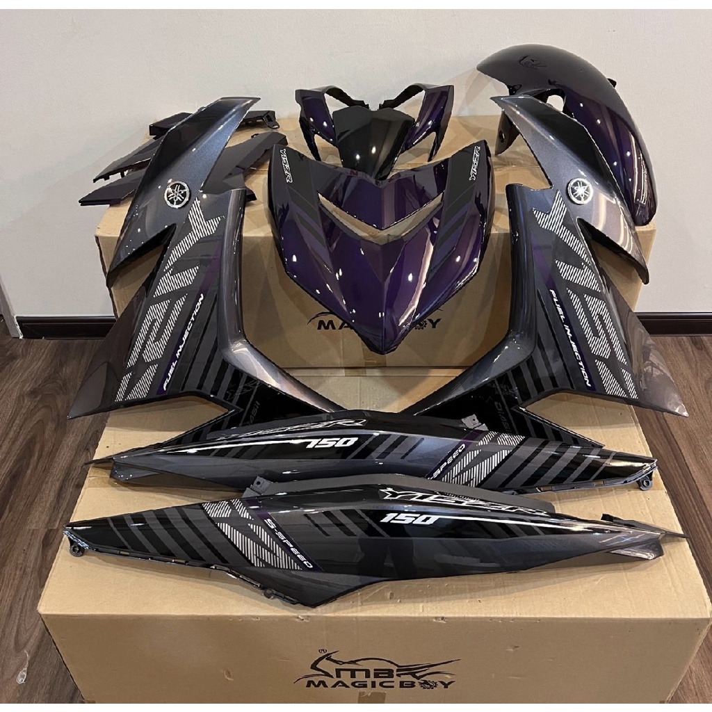 SPEED MASTER Coverset Bodyset Yamaha Y15zr V1 V2 V3 Hitam Black First ...