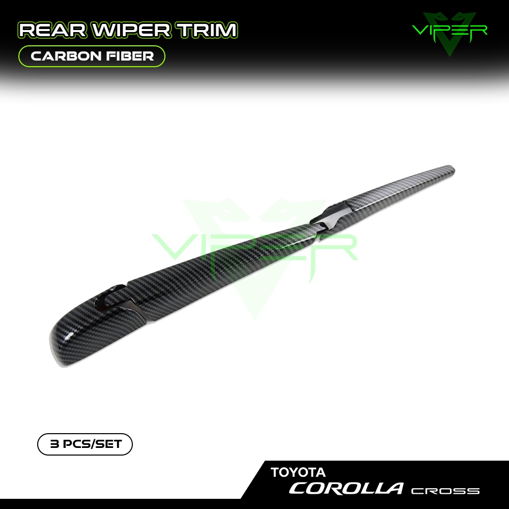 Toyota Corolla Cross CARBON CHROME Rear Wiper Trim Cover Bodykit Accessories 2021 2022 2023 ...