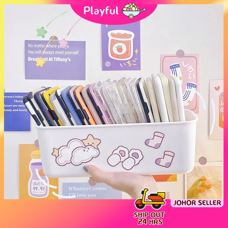 【PLAYFUL】Multifunction Storage Box Desktop Organizer Stationery ...
