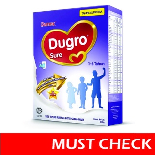 Dumex Dugro Sure or Complete Regular Original 1 Year - 6 Years (600g ...