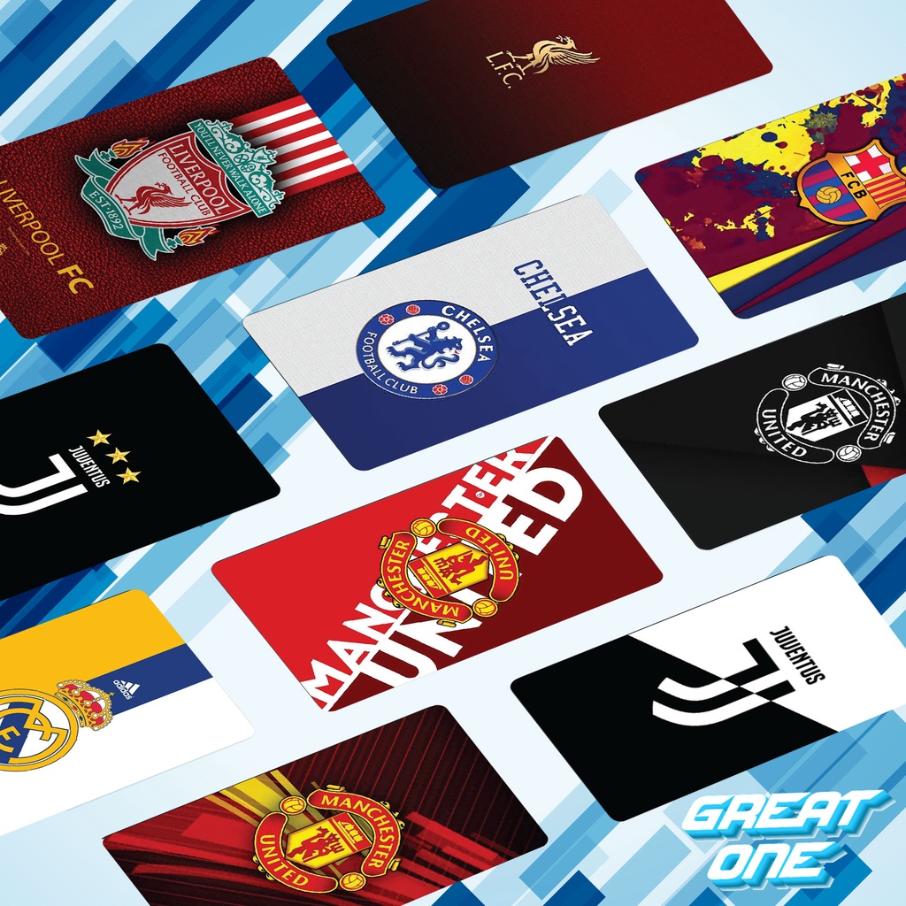 Football Club Card Cover Skin Access Touch n Go Skin ATM Bank Debit ...