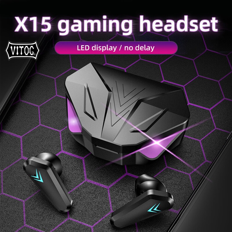Gaming Earphone Bluetooth TWS Wireless Earbud Touch Control Bluetooth5 ...