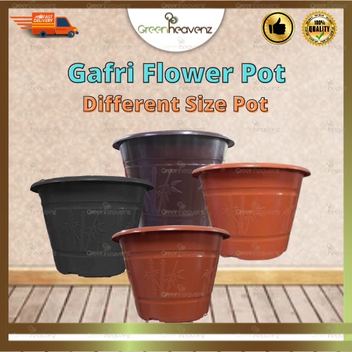GAFRI Pasu Bunga Hiasan Murah Gafri Flower Pot Plastic Pot For Plant ...