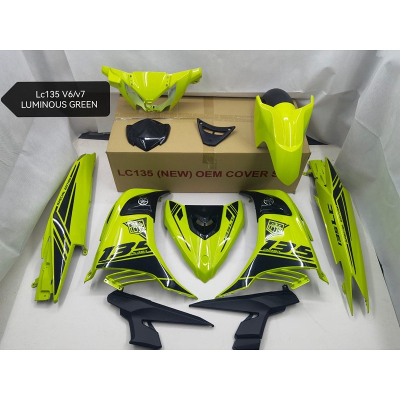 YAMAHA LC135 V6 V7 LC Full Body Cover Set Coverset Bodyset SIAP STICKER ...