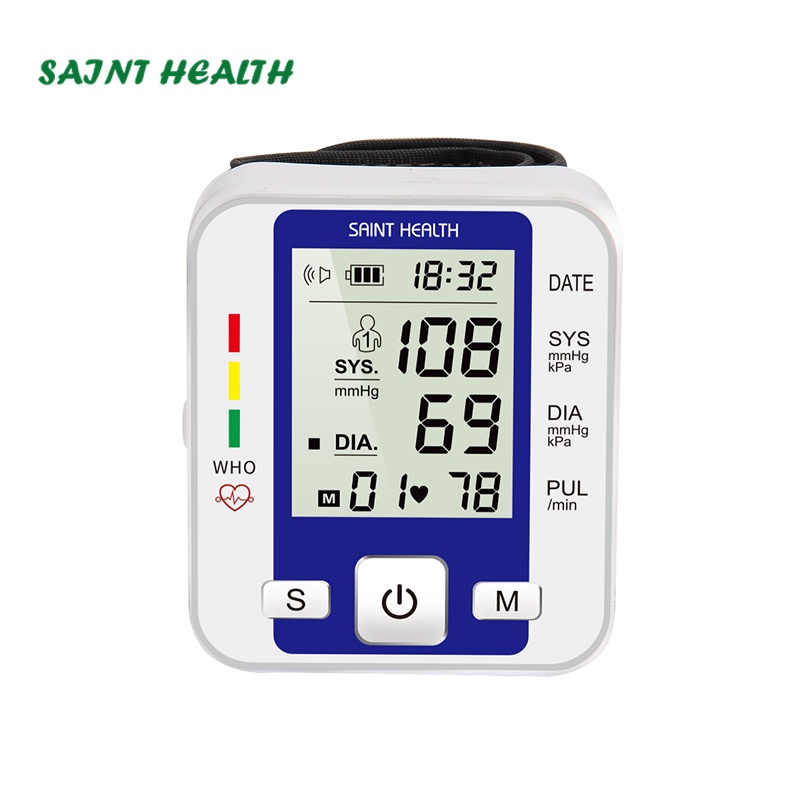 Electric Wrist Blood Pressure Monitor Portable tonometer health care bp ...