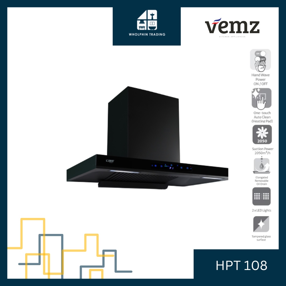 VEMZ HPT108 Kitchen Cooker Hood Penyedut Asap Dapur | Shopee Malaysia