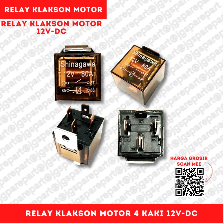 Horn Relay / Transparent Relay 4 Feet 5 Feet 12V & 24V 80A | Shopee ...