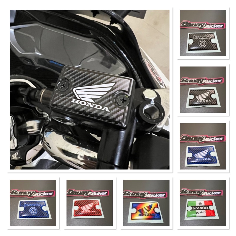 Honda PCX R15 Embossed 3D Brake MASTER Oil Cap EMBLEM STICKER STICKER ...