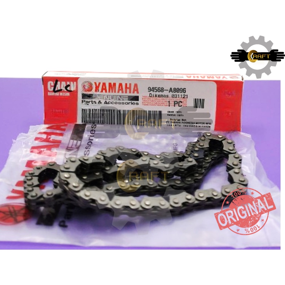 YAMAHA Y15 Y15ZR Y SUKU LC135 FZ150 FZ150i TIMING CHAIN 100% ORI RANTAI ...