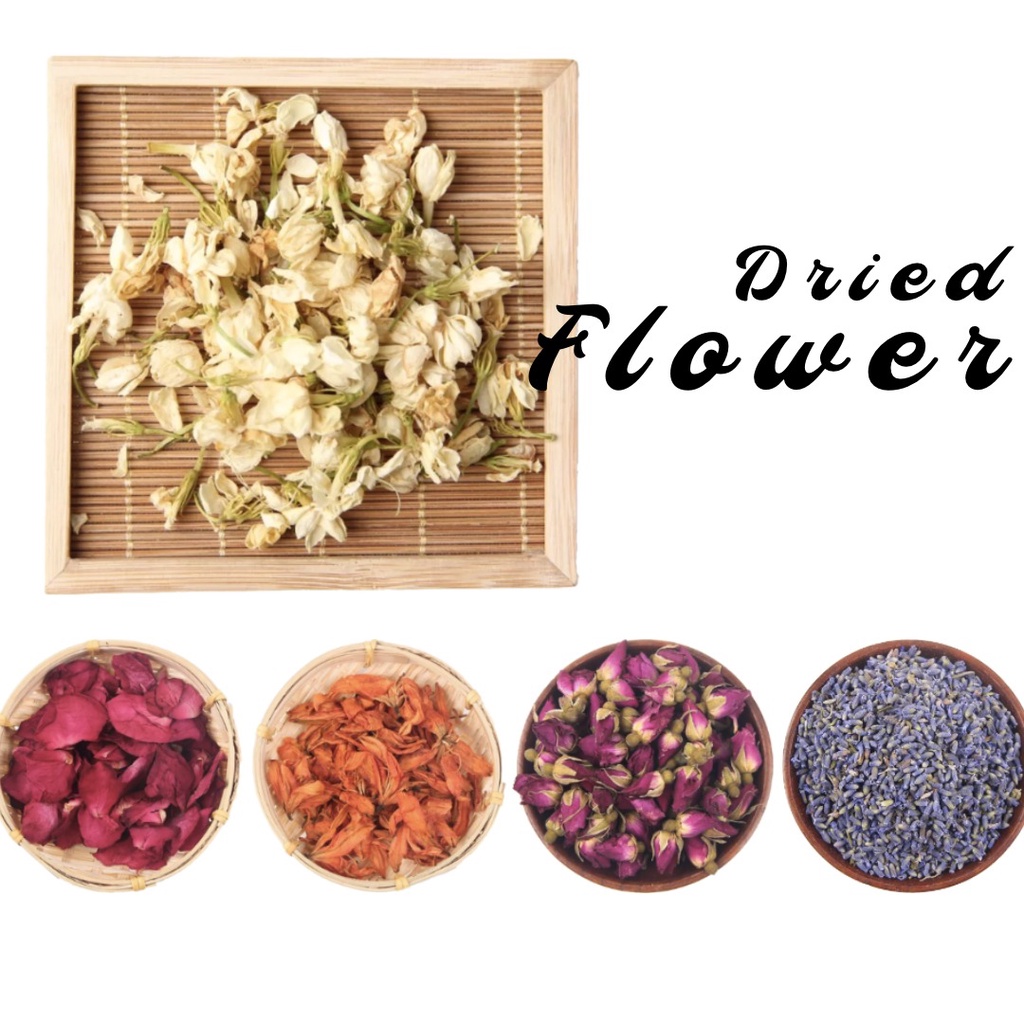 Natural Dried Flower Buds | Preserved Flower for Candle Soap Resin ...