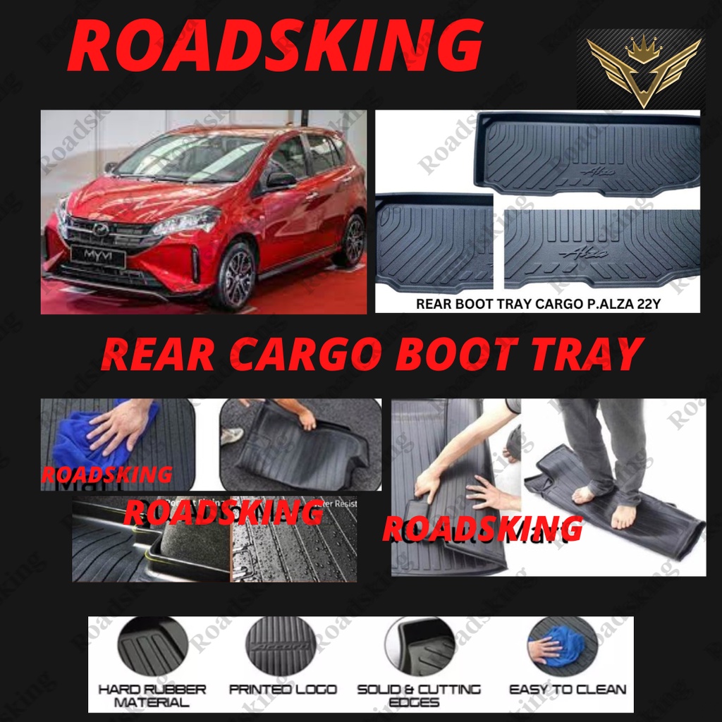 PERODUA ALZA 2022 REAR CARGO BOOT TRAY CAR ACCESSORIES HIGH QUANLITY ...
