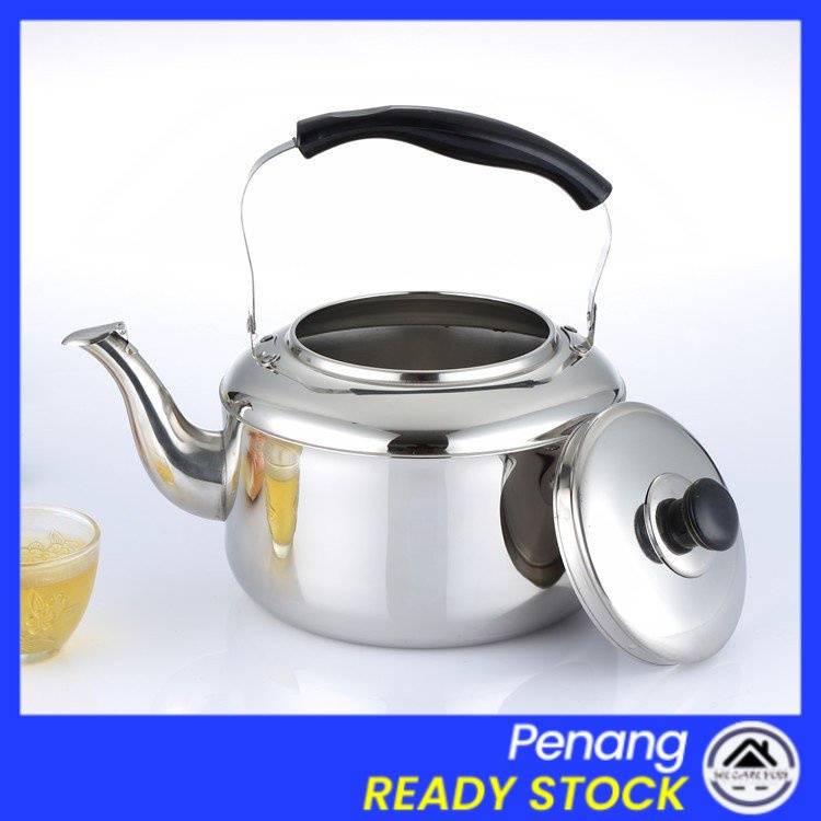 Wecareyou20 Whistling Stainless Steel Kettle 3L/4L/5L Teapot Kopi Teko ...