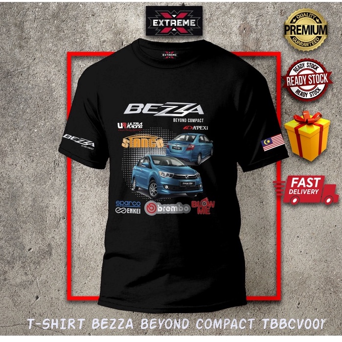 T-SHIRT BEZZA TBBCV001-003 cotton black 160gsm | Shopee Malaysia