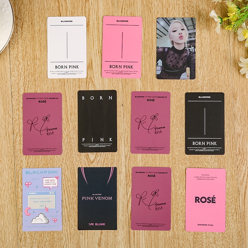 Kpop pink Album Born Pink Membership Photo Card for Blink Gift | Shopee ...