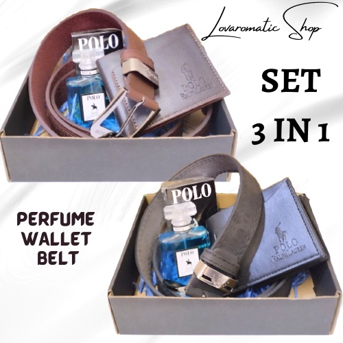 Gift Box WALLET And BELT With PERFUME (EDP) Birthday Gift Surprise Box ...