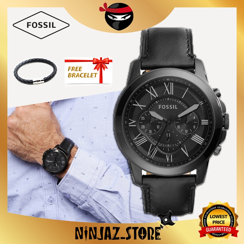 [Original & Ready Stock] FS5132 Men's Grant Chronograph Black Dial ...