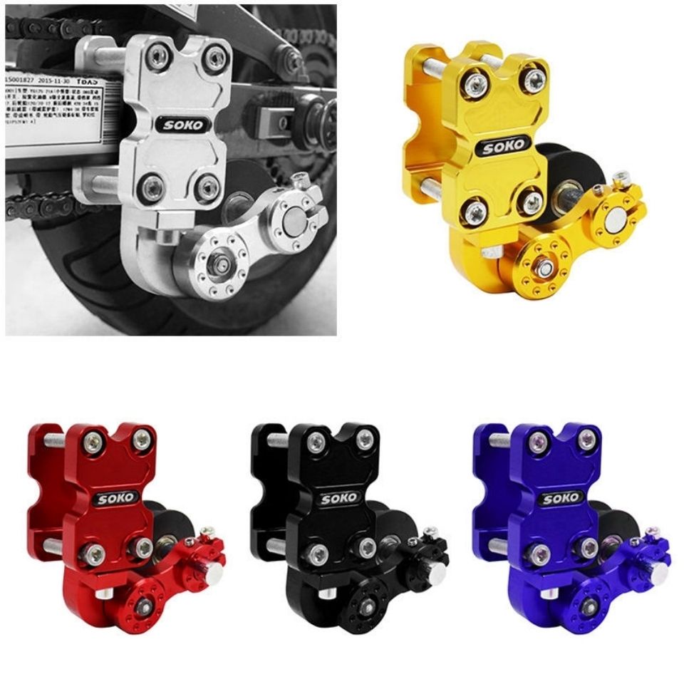 Motorcycle Chain Tensioner Roller Adjuster Universal Aluminum Alloy ...