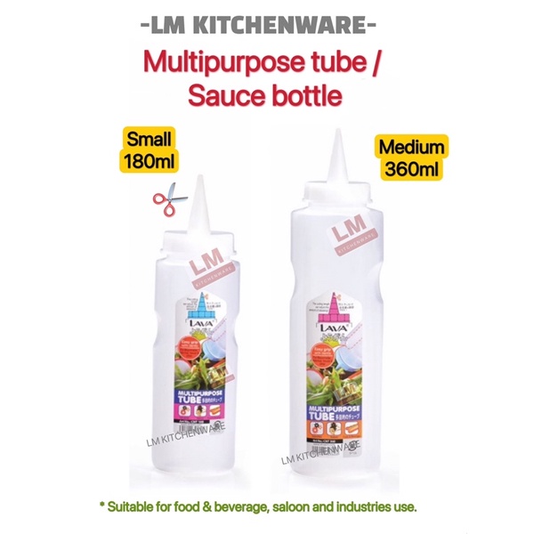 MULTIPURPOSE TUBE / SAUCE SQUEEZER / PLASTIC SAUCE BOTTLE / BOTOL SOS ...