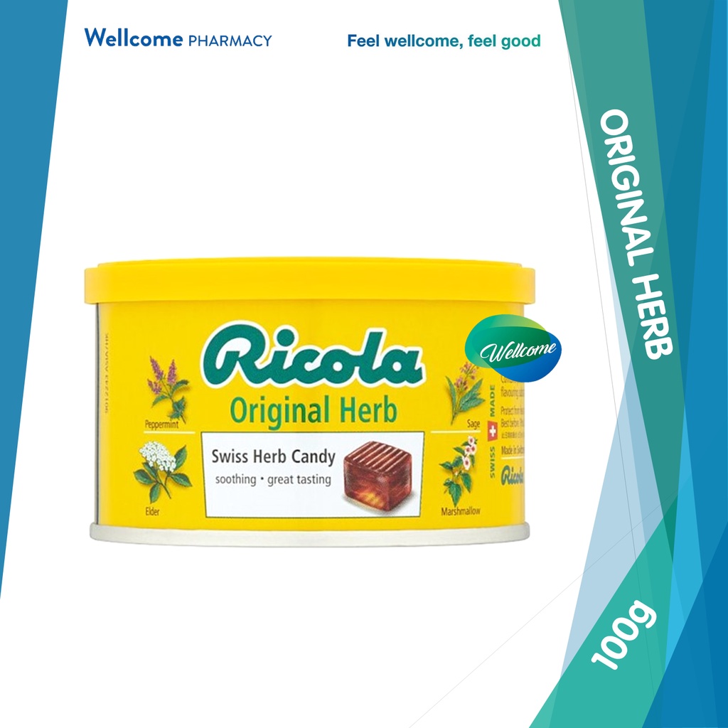 Ricola Original Herb Swiss Herb Candy - 100g (Can) | Shopee Malaysia