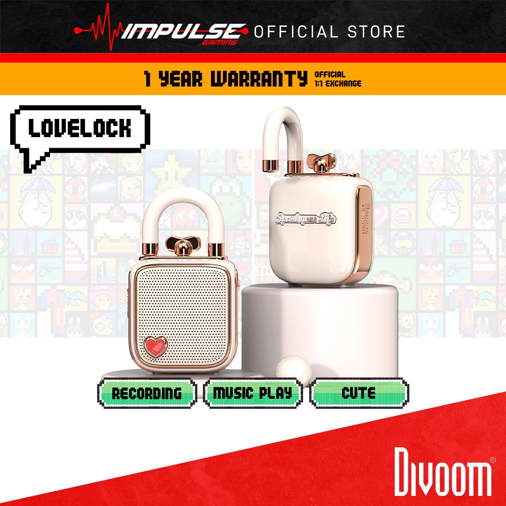 Divoom Lovelock Love Lock Audio Recording & Music Player | Shopee Malaysia
