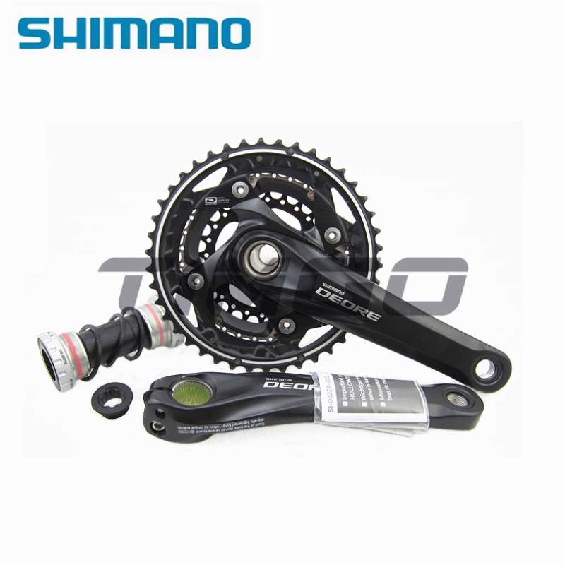Shimano Deore FC-M610 MTB Mountain Bike 3×10 Speed Crankset 42-32-24T SM-BB52 Bottom Bracket ...